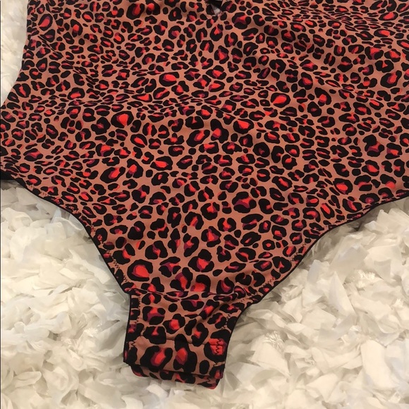 Victoria's Secret | Tops | Victorias Secret Animal Print Body Suit Med ...